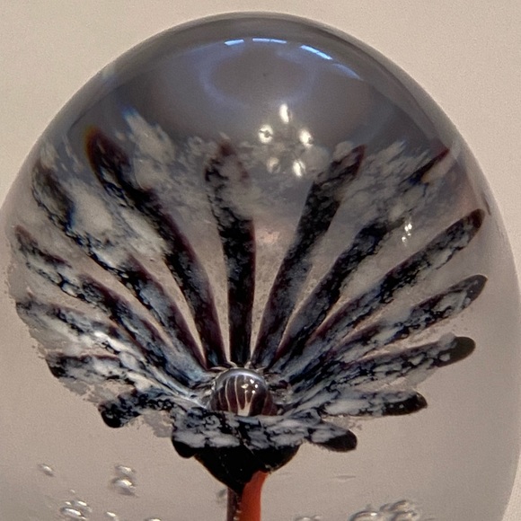 Daum | Art | Vintage Daum France Art Glass Crystal Flower Design Egg ...